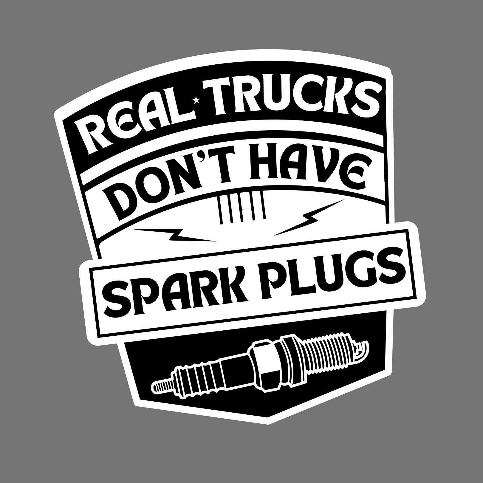REAL TRUCKS Sticker | Durable Design for Truck Enthusiasts – monomart.pk