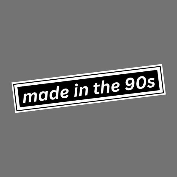 MADE IN 90s Sticker - Nostalgic Vibes for Retro Lovers and Collectors ...