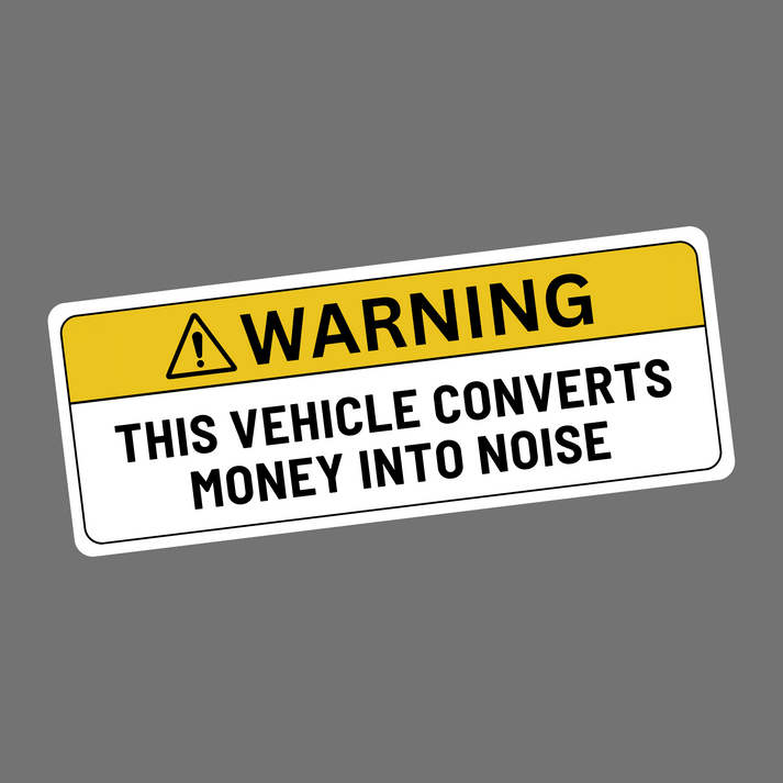 MONEY INTO NOISE Sticker - Unique Vinyl Decal for Expression – monomart.pk